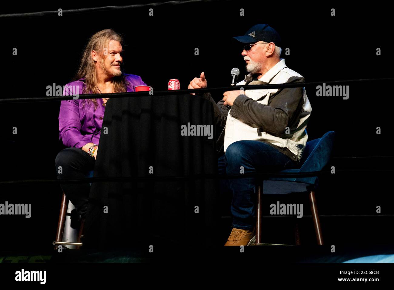 Chris Jericho, left, and Scott Steiner are seen during Chris Jericho's ...