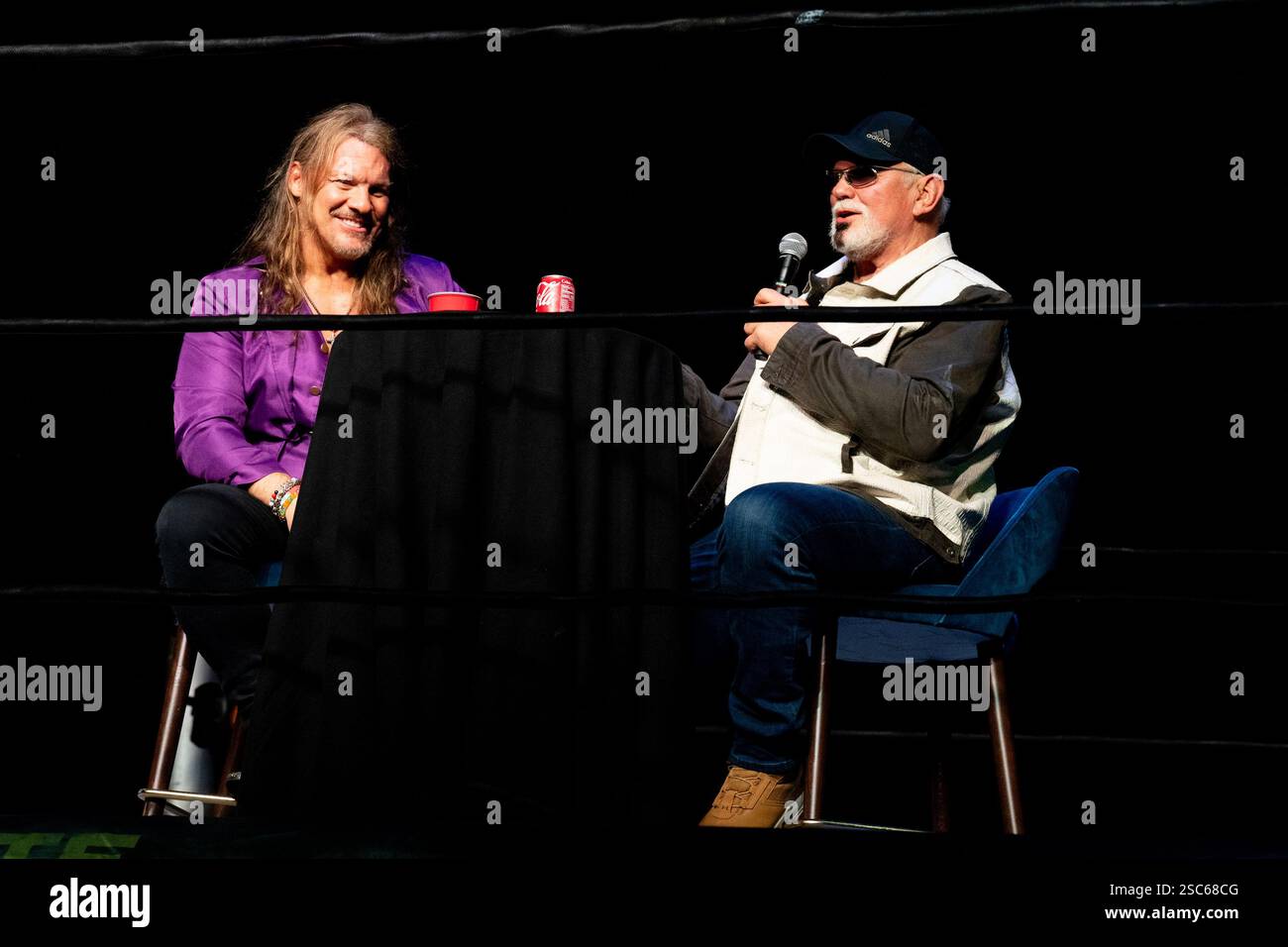 Chris Jericho, left, and Scott Steiner are seen during Chris Jericho's ...