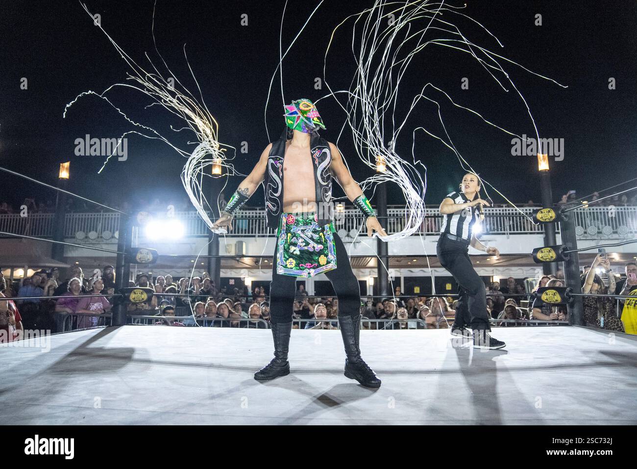 Serpentico is seen during Chris Jericho's Rock 'N' Wrestling Rager at ...