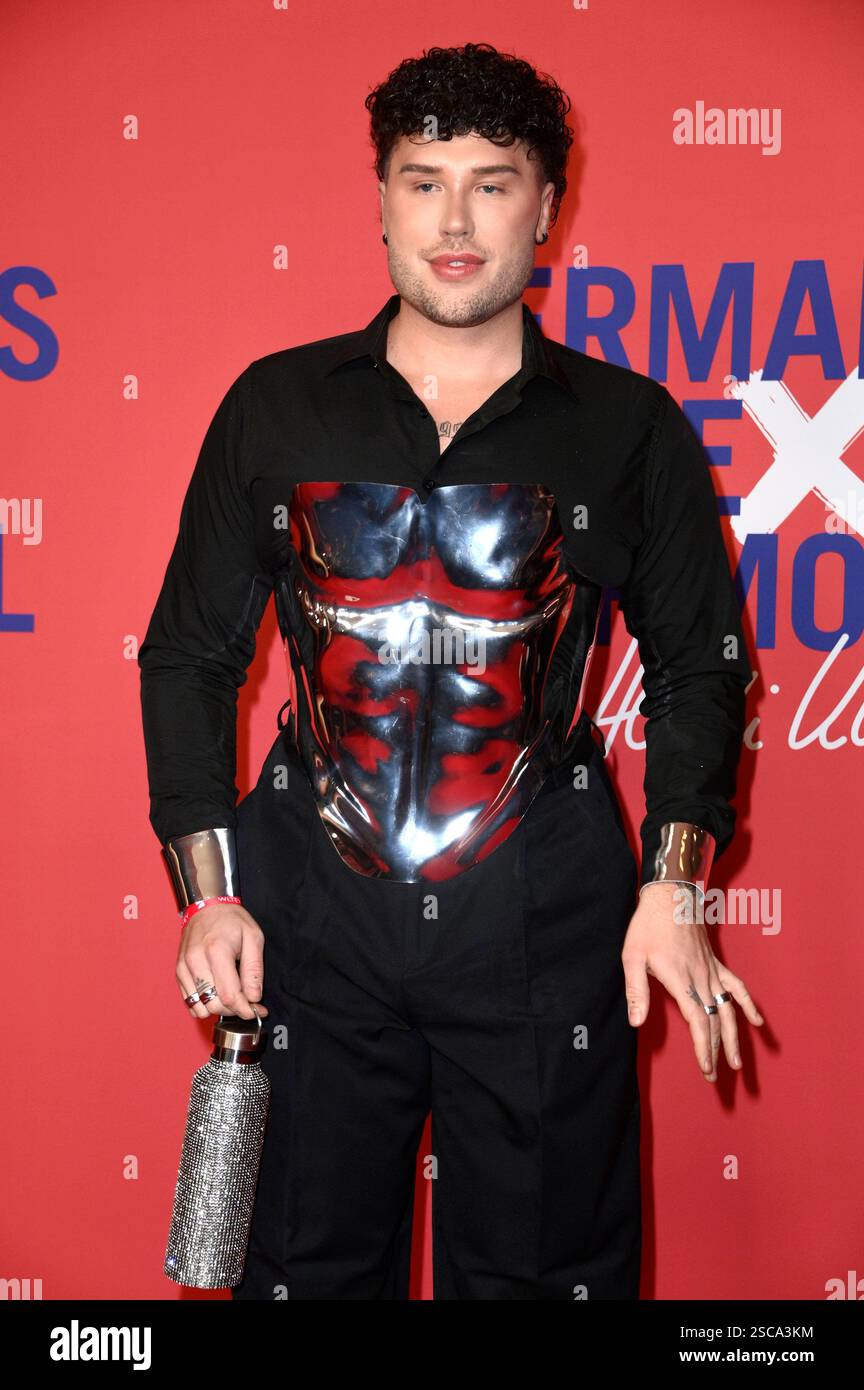 David Lovric bei der Kino-Preview zur 20. Staffel Germany's Next Topmodel - von Heidi Klum im ...