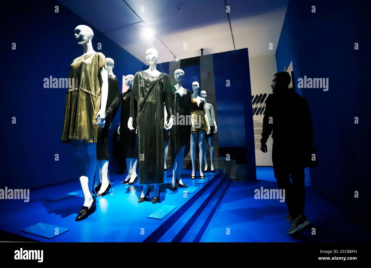 Images from the exhibition Gianni Versace Retrospective. On February 6 ...