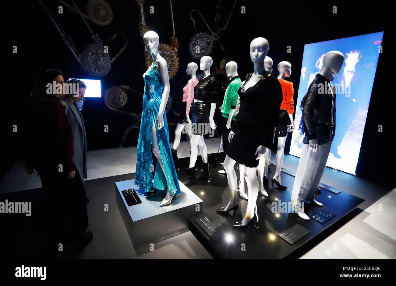 Images from the exhibition Gianni Versace Retrospective. On February 6 ...