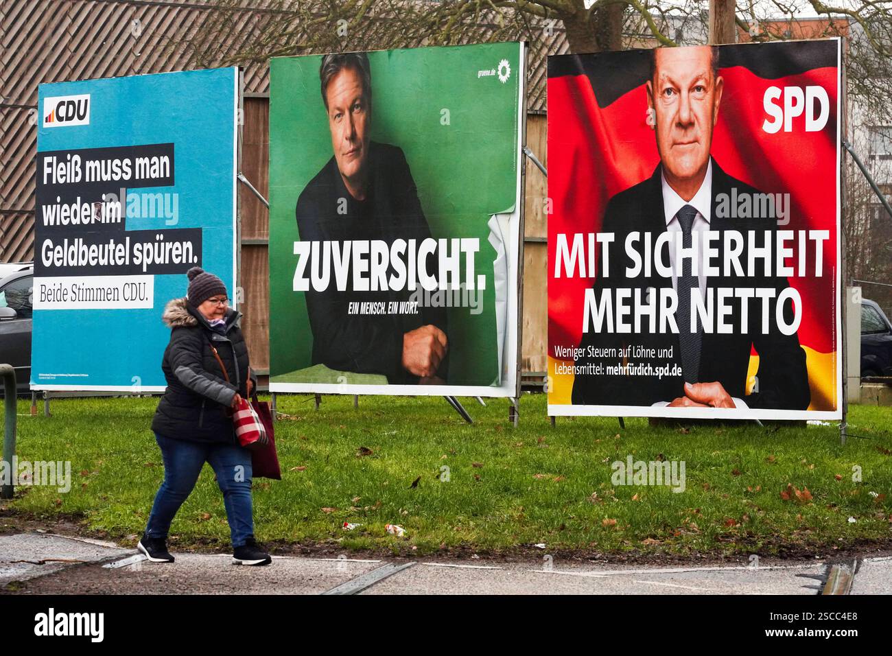 Dortmund, 6,2.2025: Wahlplakat zur Wahl zum 21. Deutscher Bundestag am 23. Februar 2025. Plakate ...