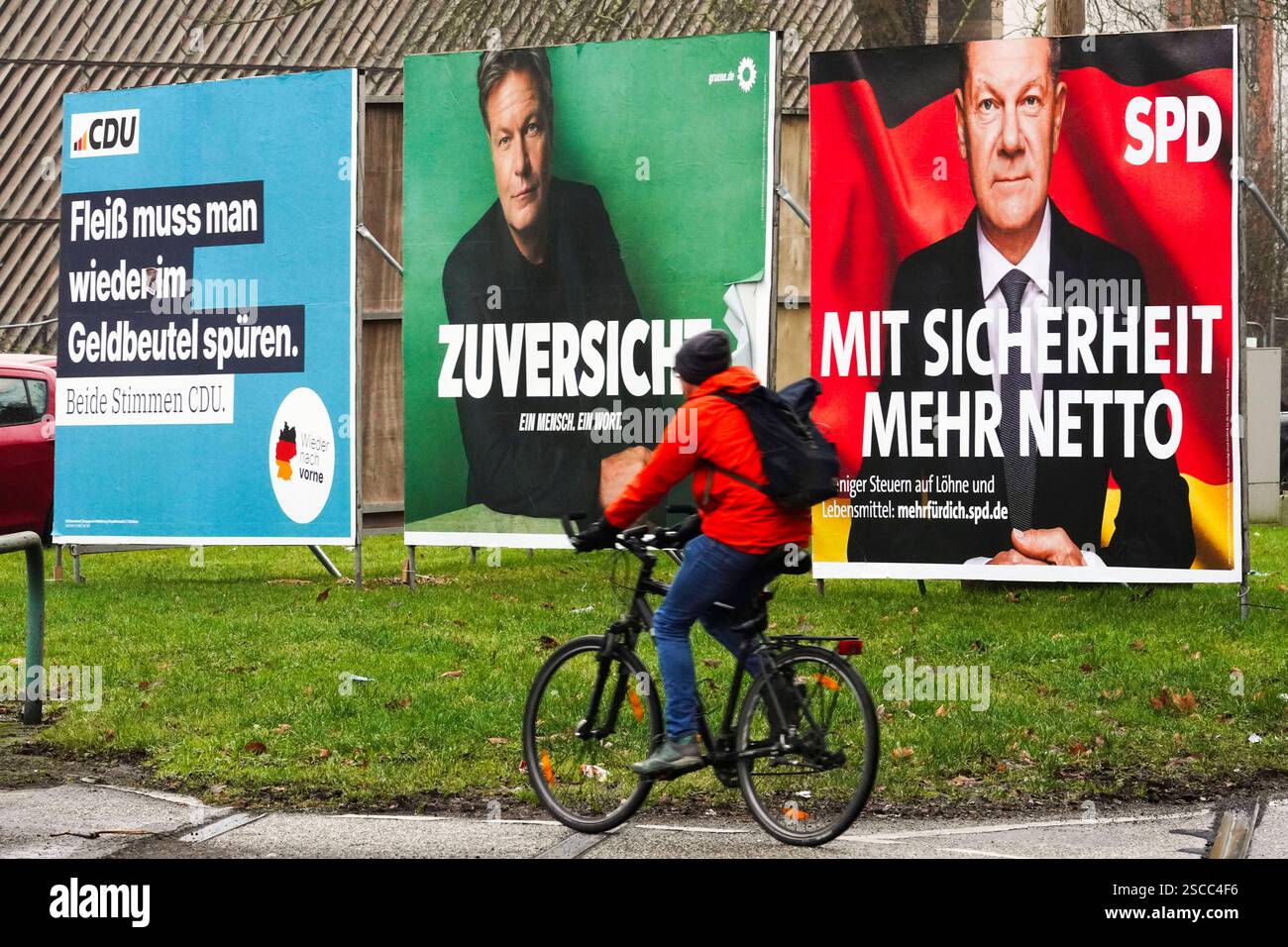 Dortmund, 6,2.2025: Wahlplakat zur Wahl zum 21. Deutscher Bundestag am 23. Februar 2025. Plakate ...