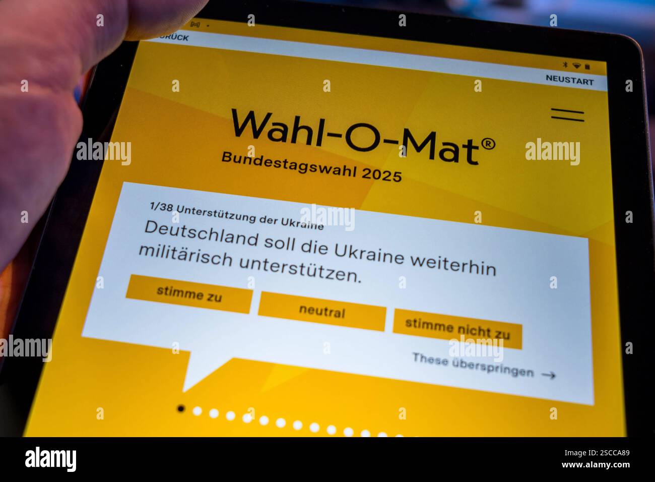 Symbolfoto Wahl-O-Mat DEU/Deutschland/Illustration, 06.02.2025, Wahl-O-Mat Symbolfoto, die ...