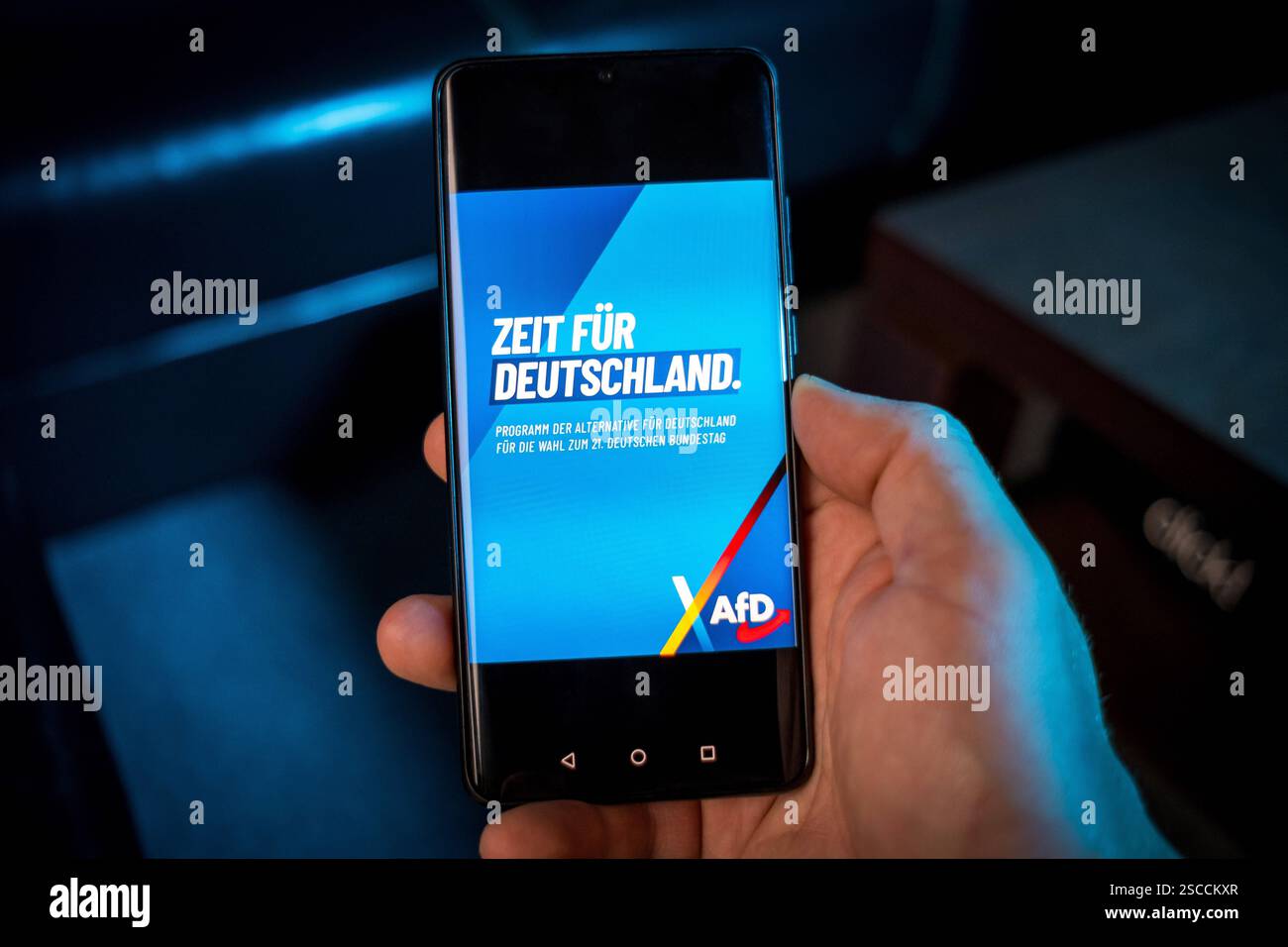 Symbolfoto AfD Wahlprogramm DEU/Deutschland/Illustration, 06.02.2025 ...