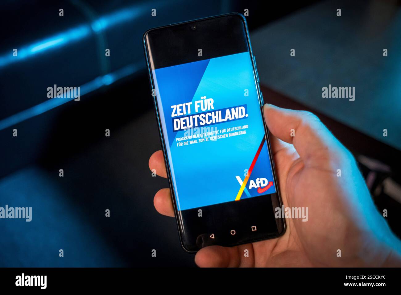 Symbolfoto AfD Wahlprogramm DEU/Deutschland/Illustration, 06.02.2025 ...