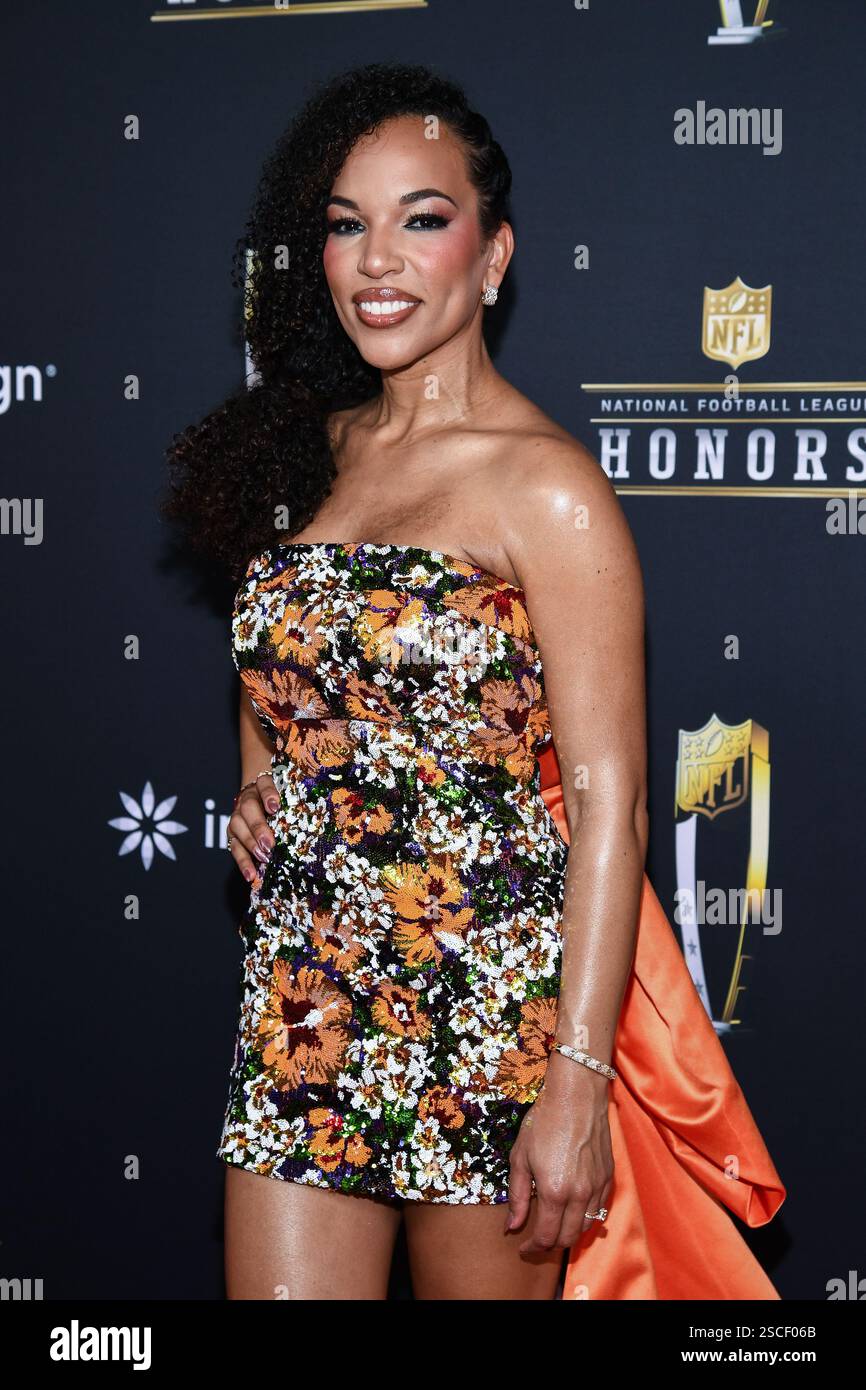 New Orleans, USA. Februar 2025. MJ Acosta-Ruiz läuft am 6. Februar 2025 auf dem roten Teppich ...