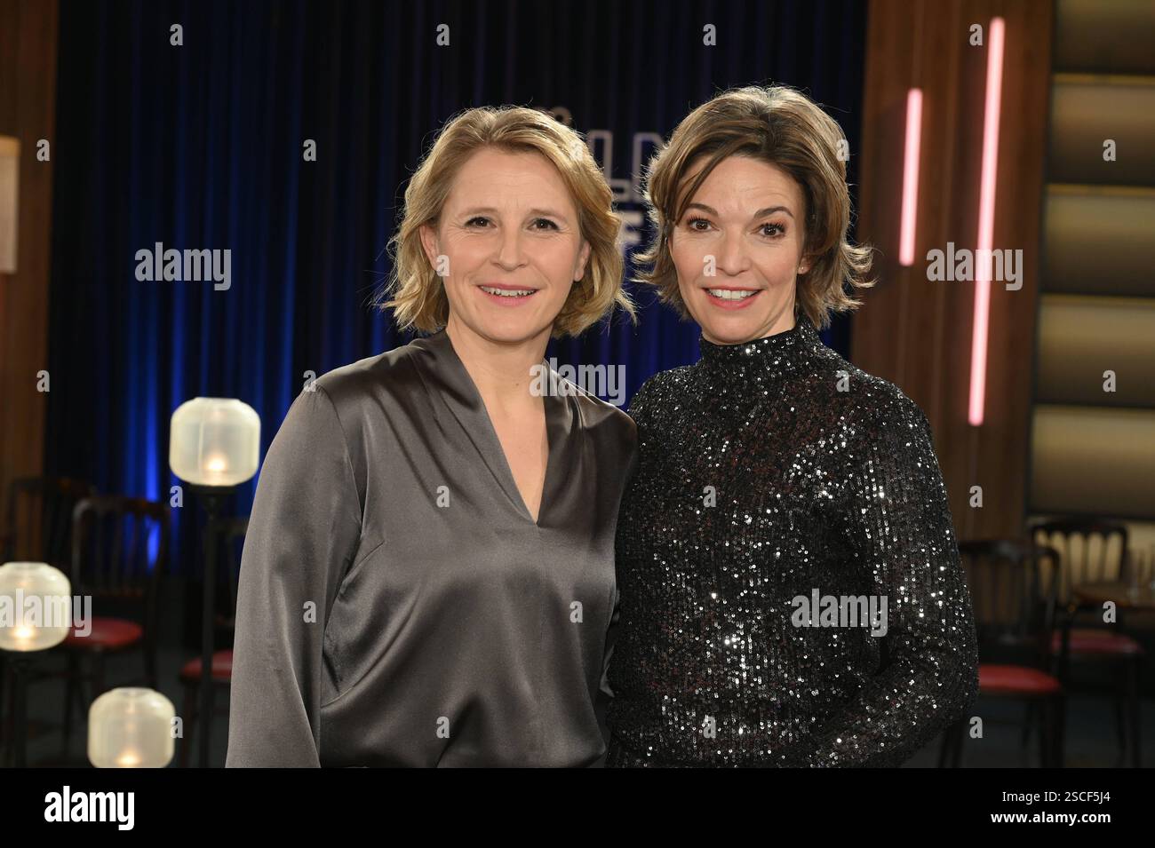 Moderatorin Susan Link und Anna Planken , l-r, als Moderatorin in der ...