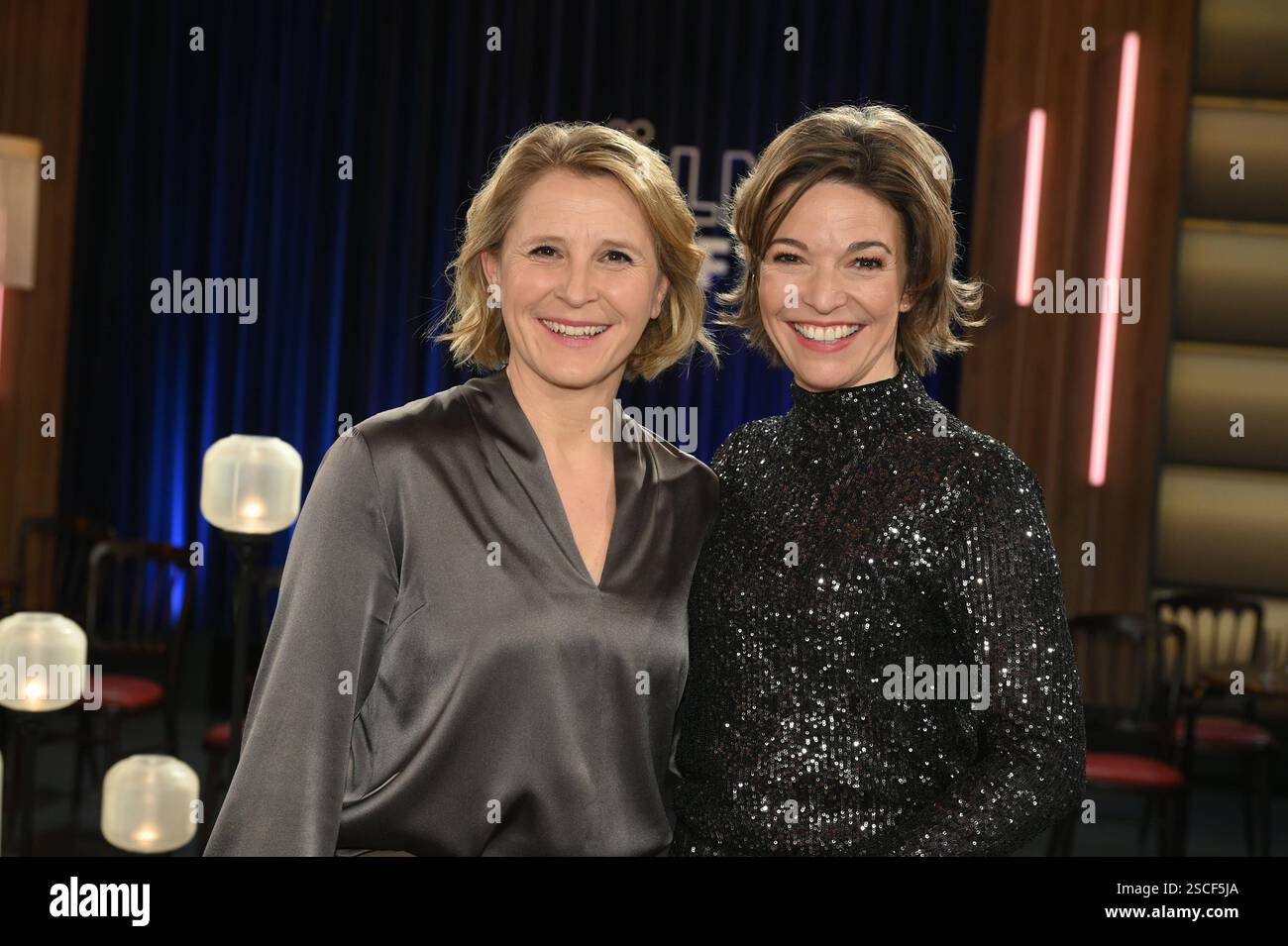Moderatorin Susan Link und Anna Planken , l-r, als Moderatorin in der ...