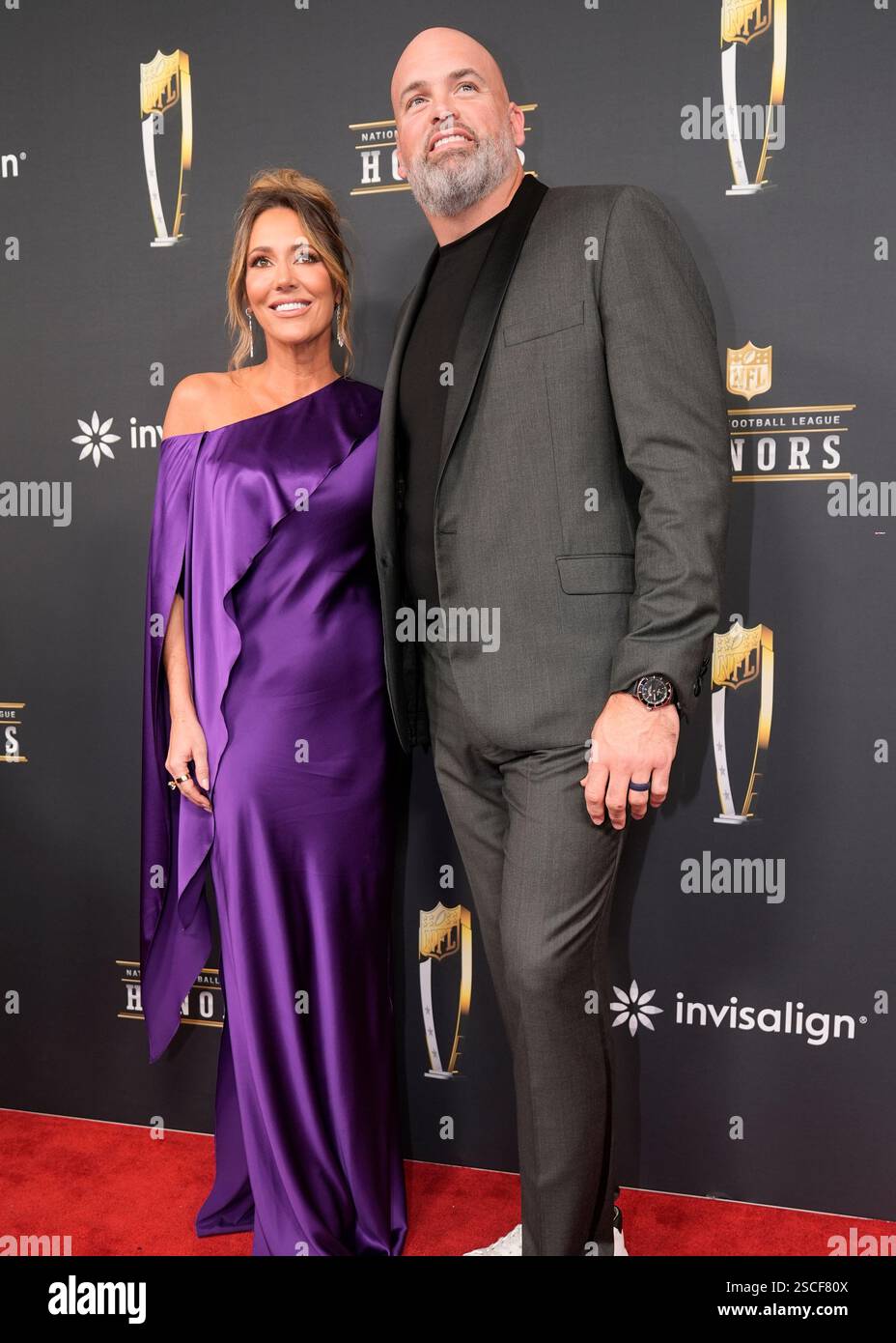 Former NFL player Andrew Whitworth and his wife Melissa Whitworth pose ...
