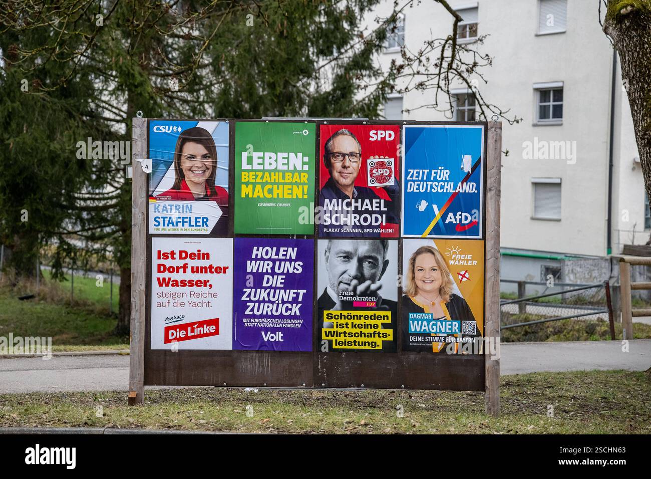 München GER, Themenbild, Wahlplakate zur Bundestagswahl in Deutschland ...