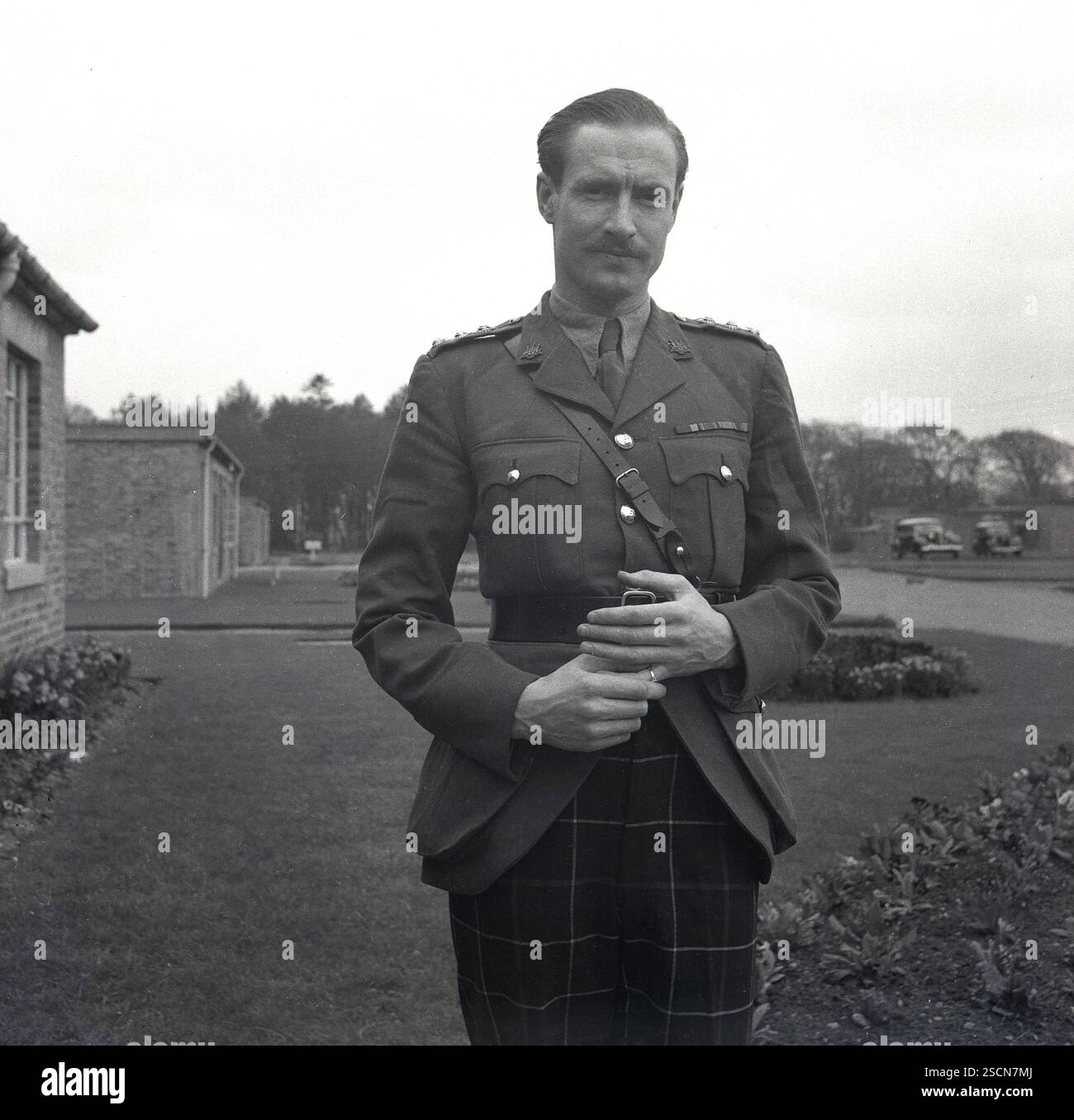 1950er Jahre, historischer britischer Solider Richard Irvine in Uniform ...