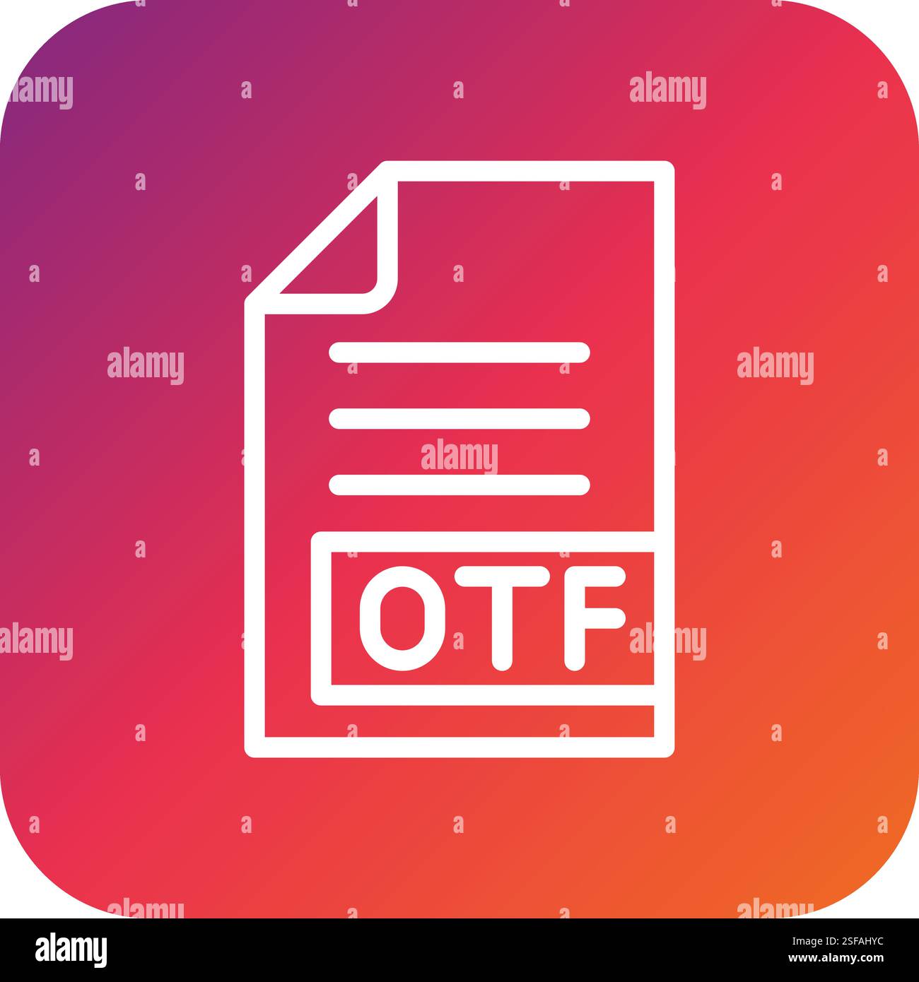 Otf logo Stock-Vektorgrafiken kaufen - Alamy