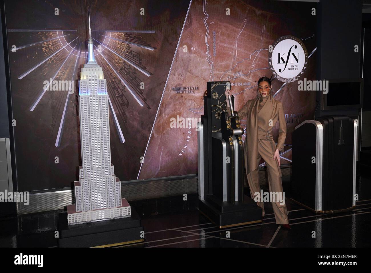 Ny. Februar 2025. Winnie Harlow feiert die New York Fashion Week im ...