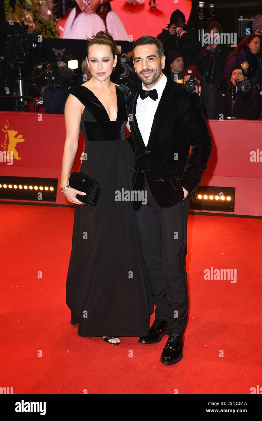 Elyas M Barek und Jessica Riso bei der Eroeffnung der 75. Berlinale ...