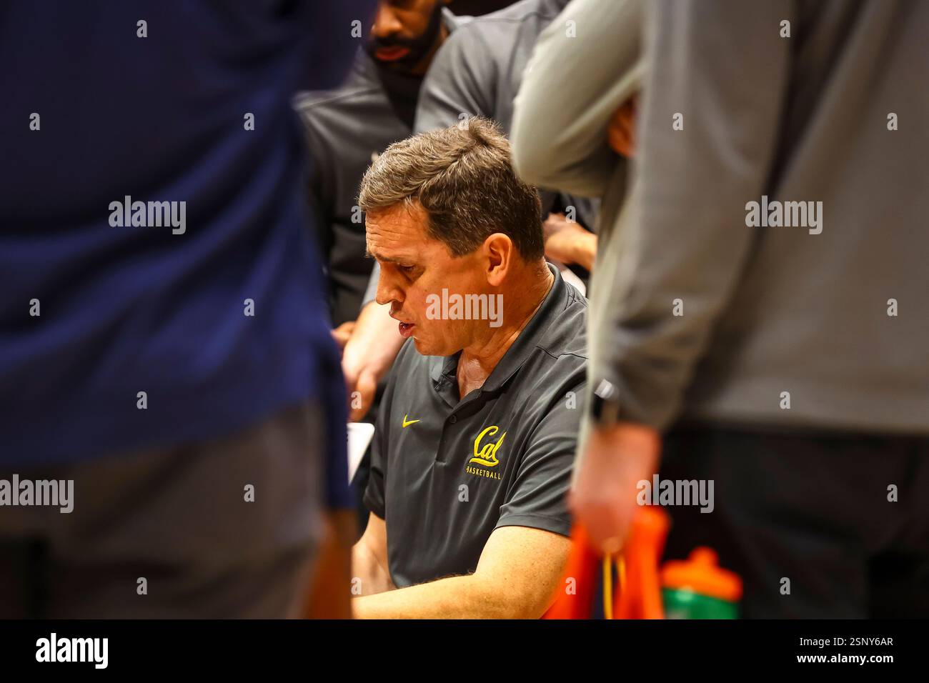 12. Februar 2025: Mark Madsen ist Cheftrainer der Männer bei Cal. NCAA ...