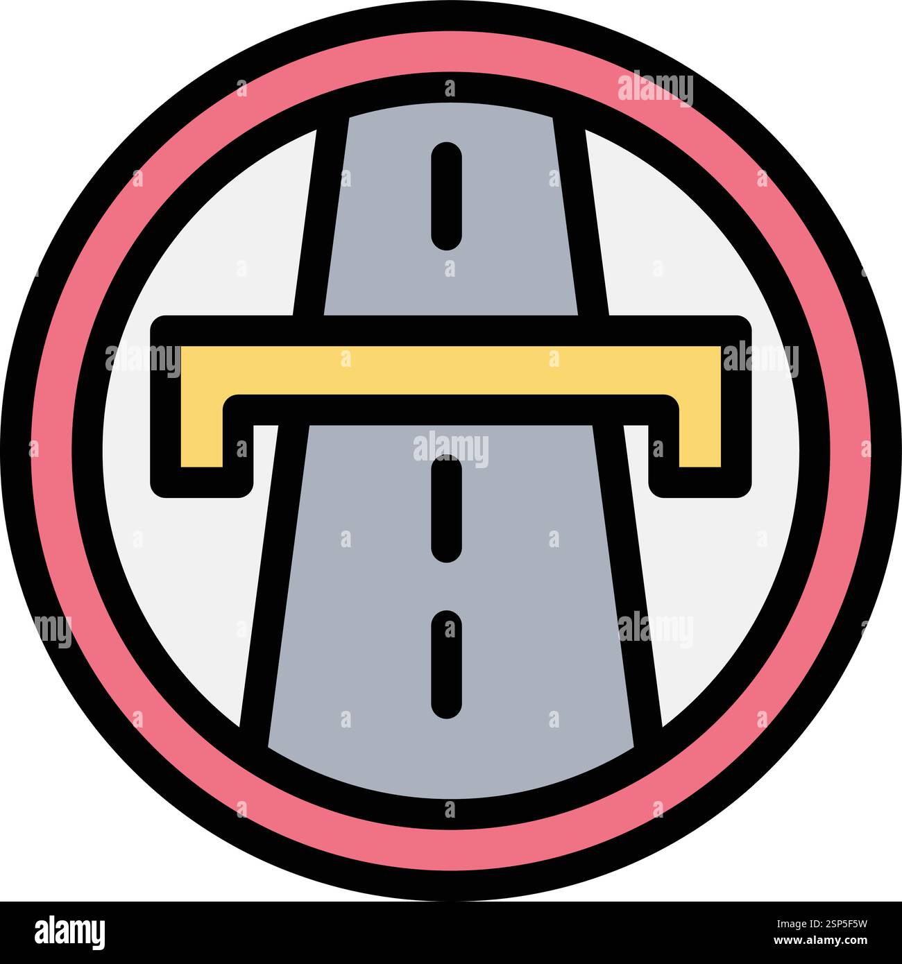 Illustration Des Symbols „Highway Vector“ Stock-Vektorgrafik - Alamy