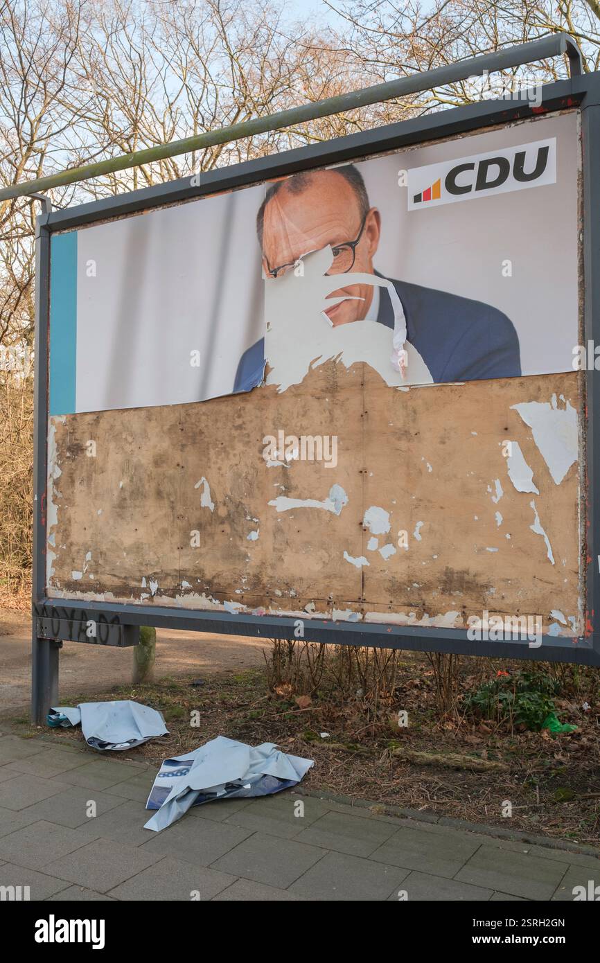 Wahlplakate in Kšln zur Wahl zum 21. Deutscher Bundestag am 23. Februar ...