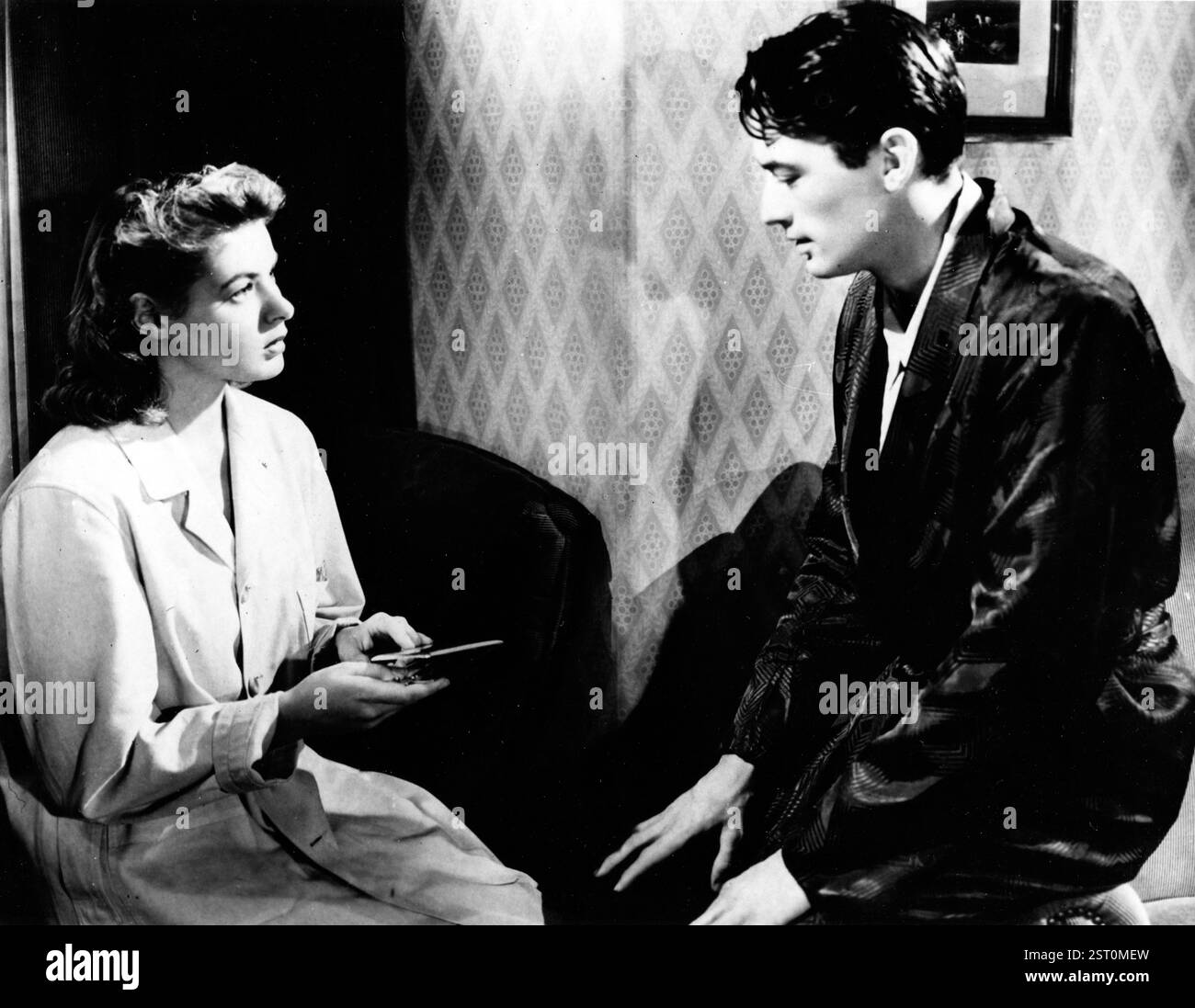 Gregory peck und ingrid bergman Schwarzweiß-Stockfotos und -bilder - Alamy