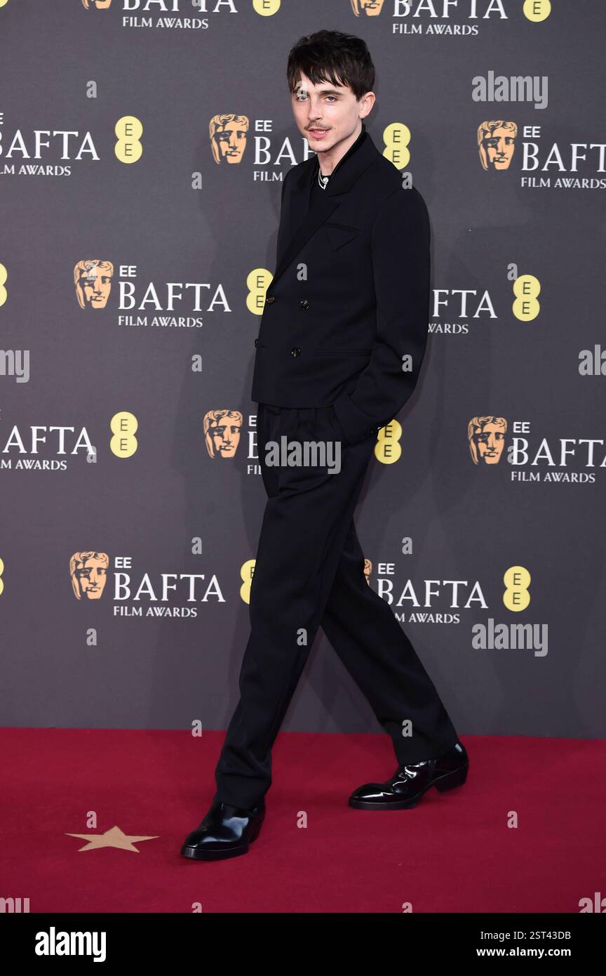 Timothee Chalamet bei der Verleihung der BAFTA Film Awards 2025 / 78 ...