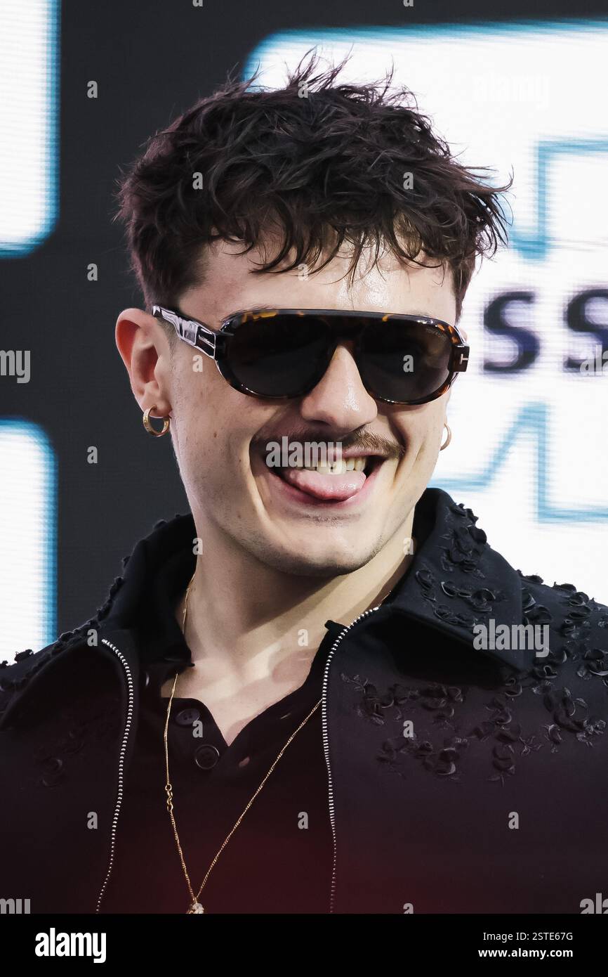 14. Februar 2025: Olly wird am 15. Februar 2025 in Sanremo, Italien ...