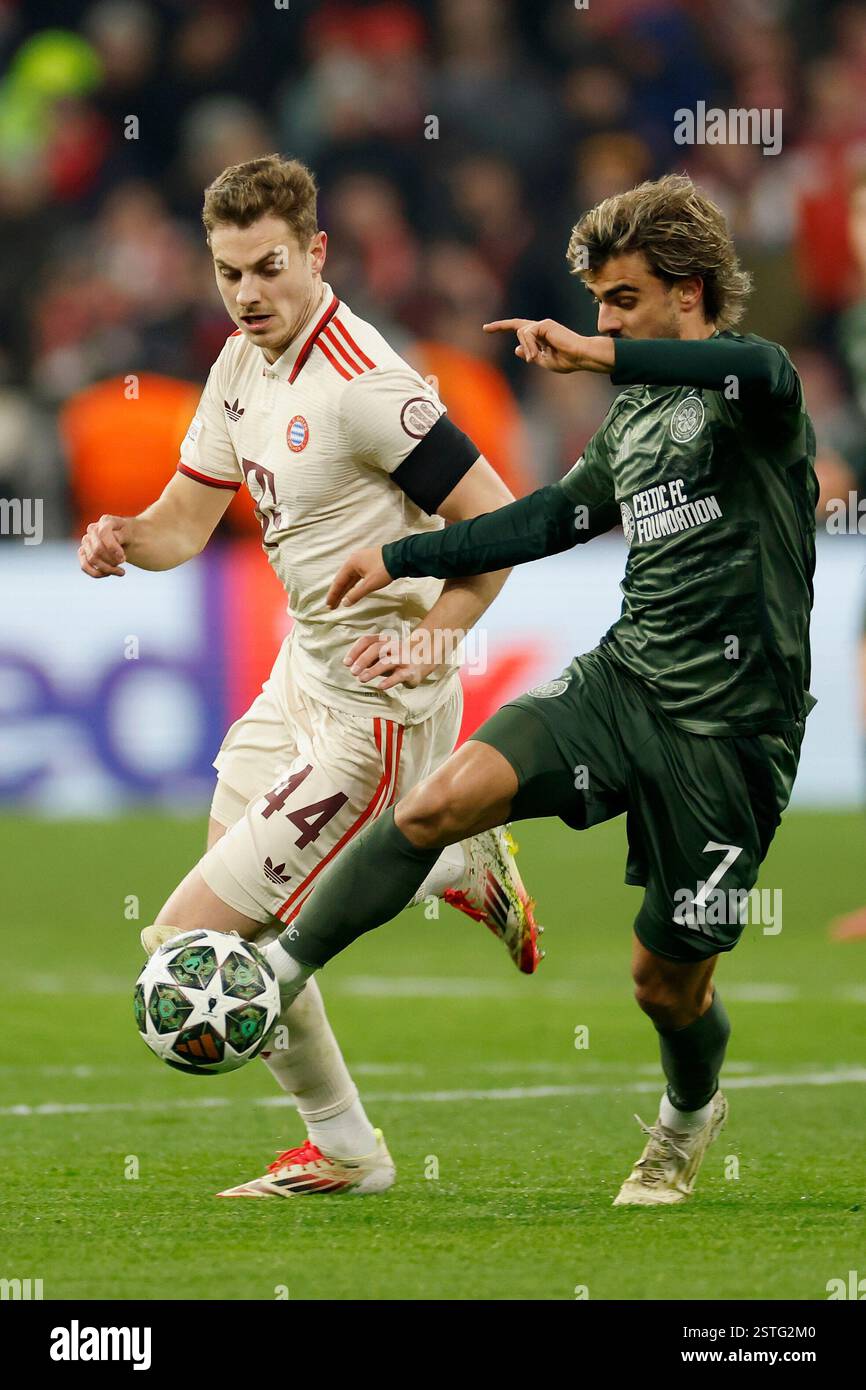 München, Deutschland. Februar 2025. Im Bild: 18.02.2025, Fussball, UEFA Champions League ...