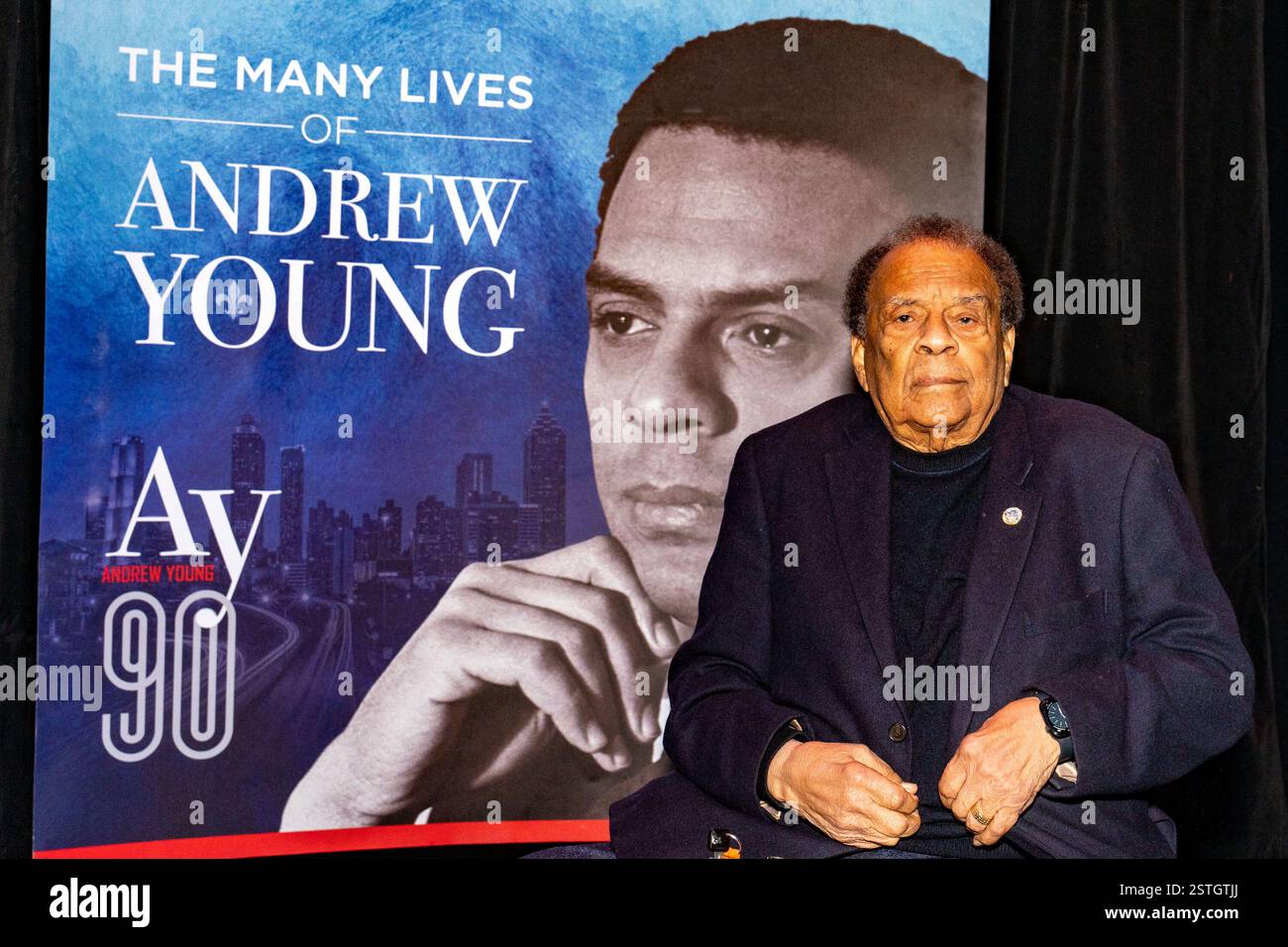 Lawrenceville, Georgia, USA. Februar 2025. Andrew Young, ehemaliger ...