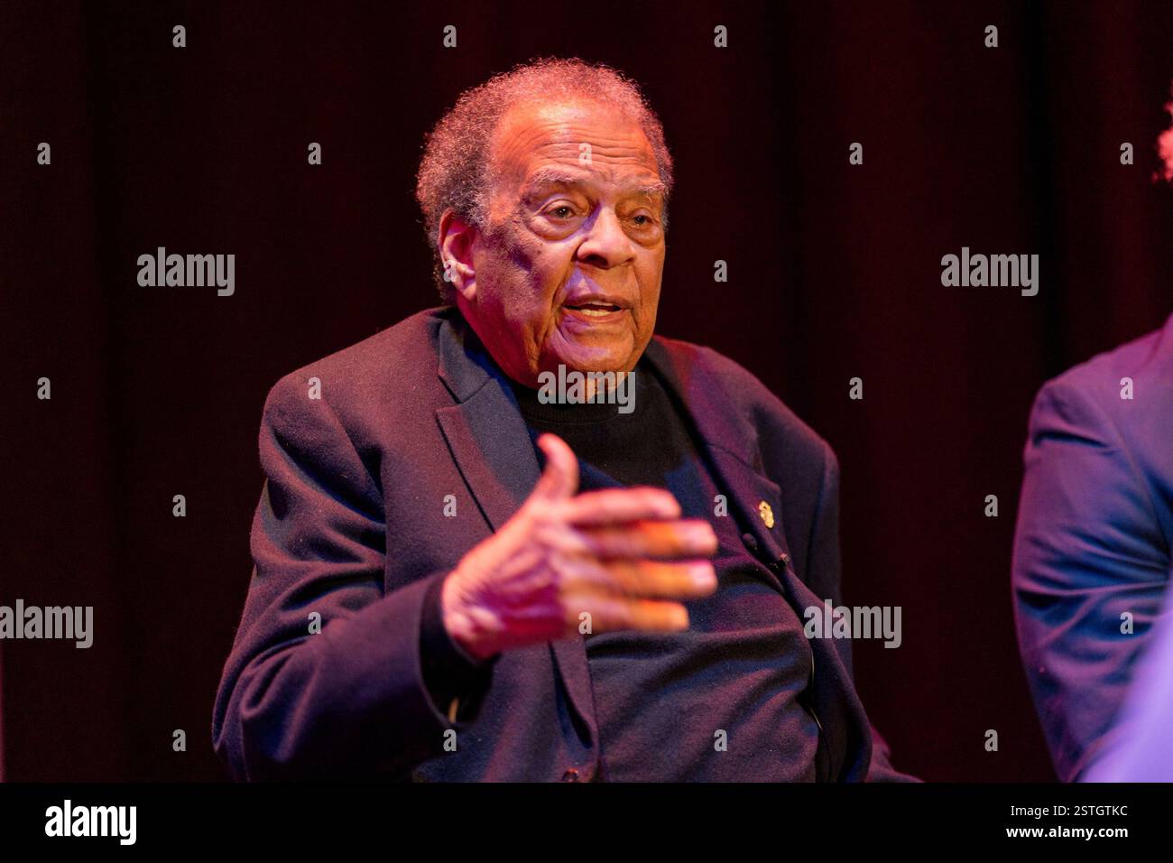 Lawrenceville, Georgia, USA. Februar 2025. Andrew Young, ehemaliger ...