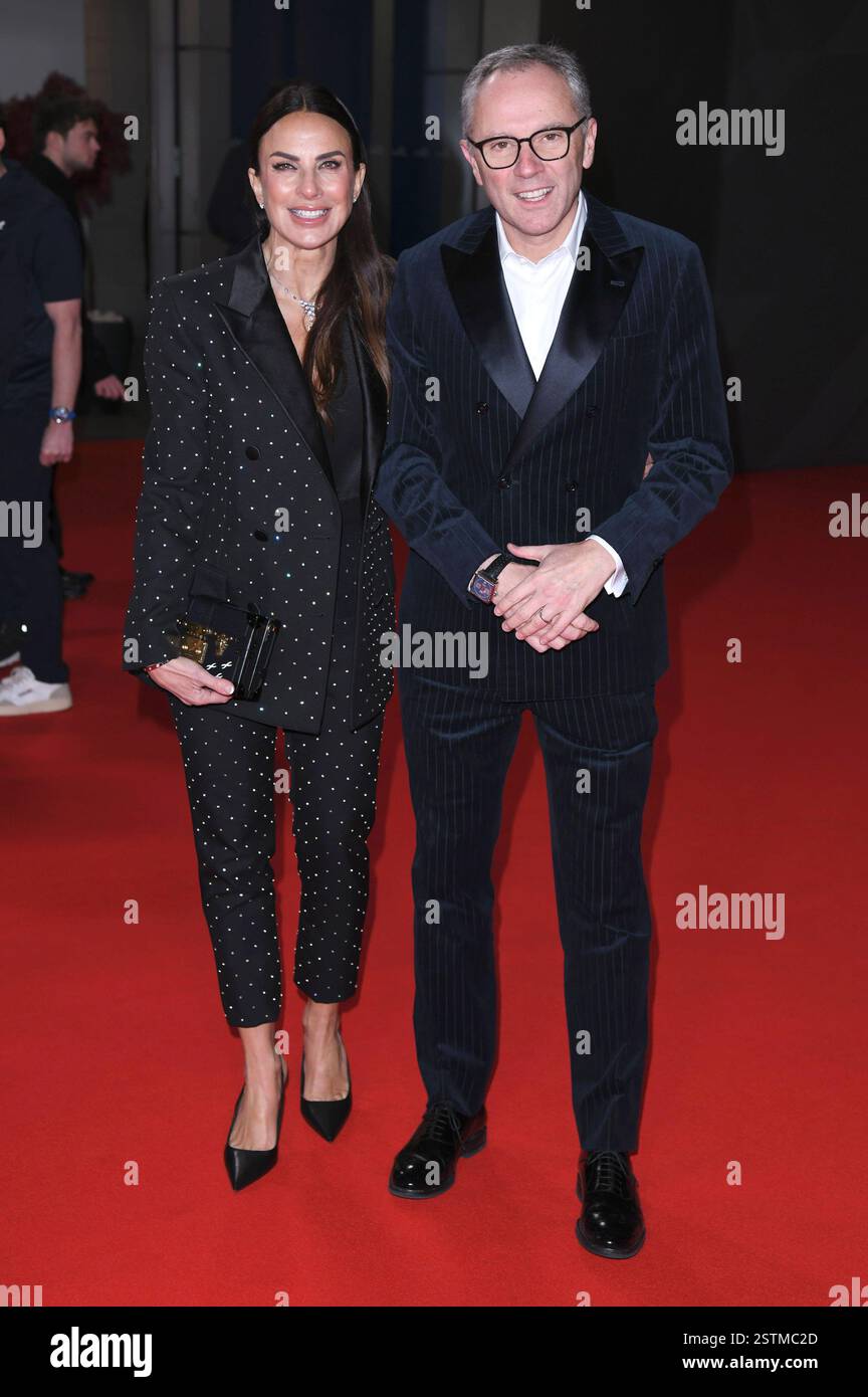 Stefano Domenicali mit Ehefrau Silvia Colombo bei der Formel 1 Saison 2025 Eröffnungsfeier F1 75 ...