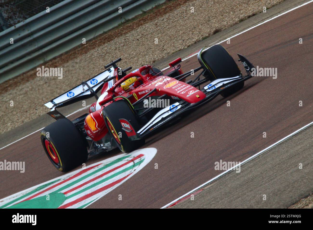 Fiorano, Italien. Februar 2025. Lewis Hamilton in pista A Fiorano con ...