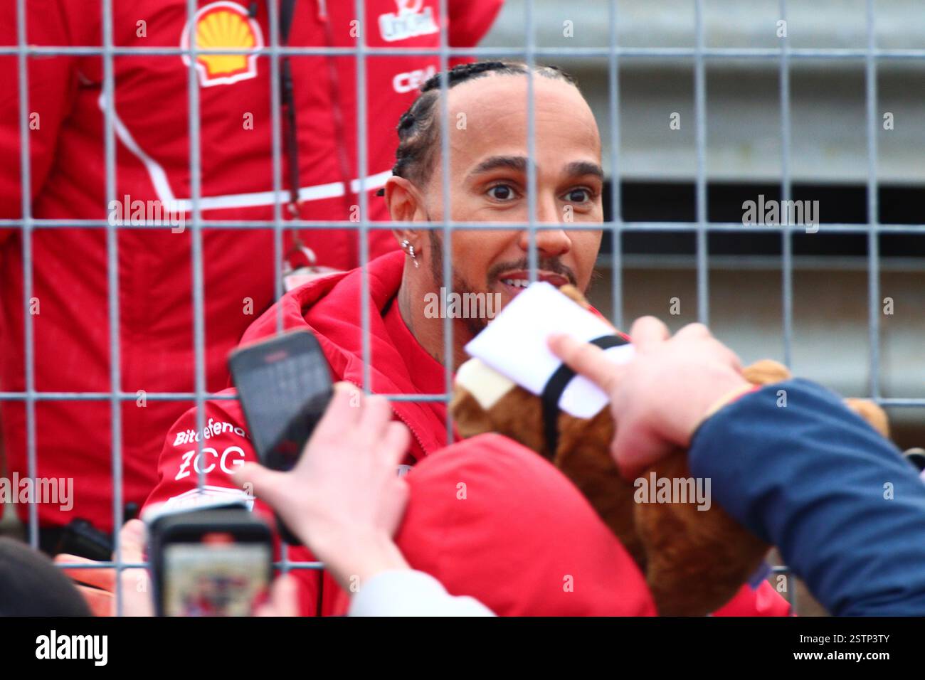 Fiorano, Italien. Februar 2025. Lewis Hamilton in pista A Fiorano con ...
