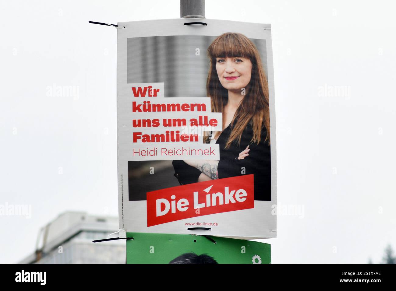 Heidelberg - 15. Februar 2025: Wahlplakat zur Bundestagswahl 2025 für ...