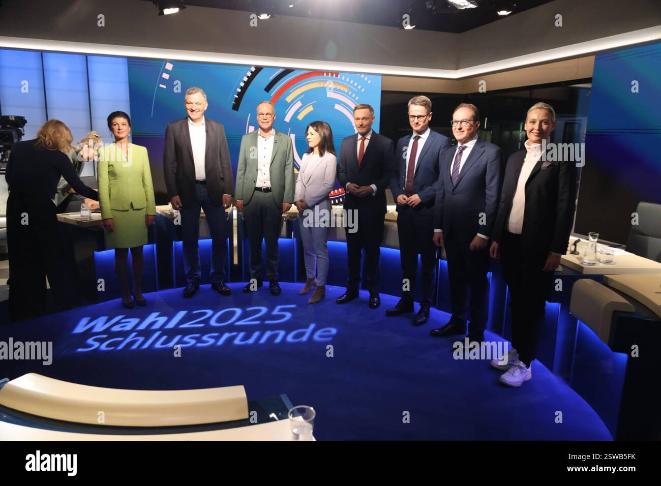 ARD Wahl Runde 2025 20.02.2025, Deutschland, Berlin, ARD ...