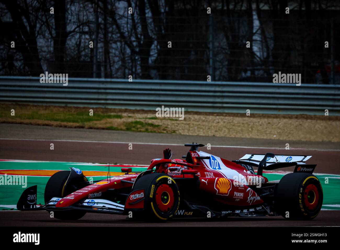 #16 Charles Leclerc, Scuderia Ferrari, fährt am 19. Februar 2025 ...
