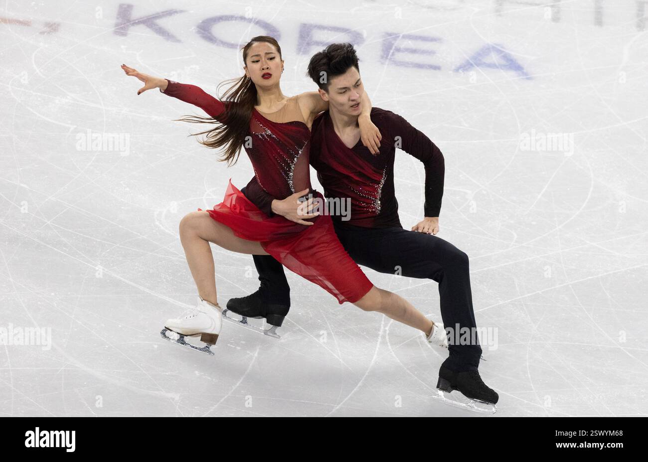 Seoul, Südkorea. Februar 2025. Ren Junfei(L)/Xing Jianing of China ...