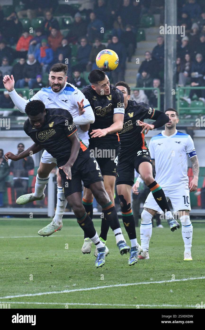 Venedig, Italien. Februar 2025. Mario Gila von S.S. Lazio ist am 26 ...