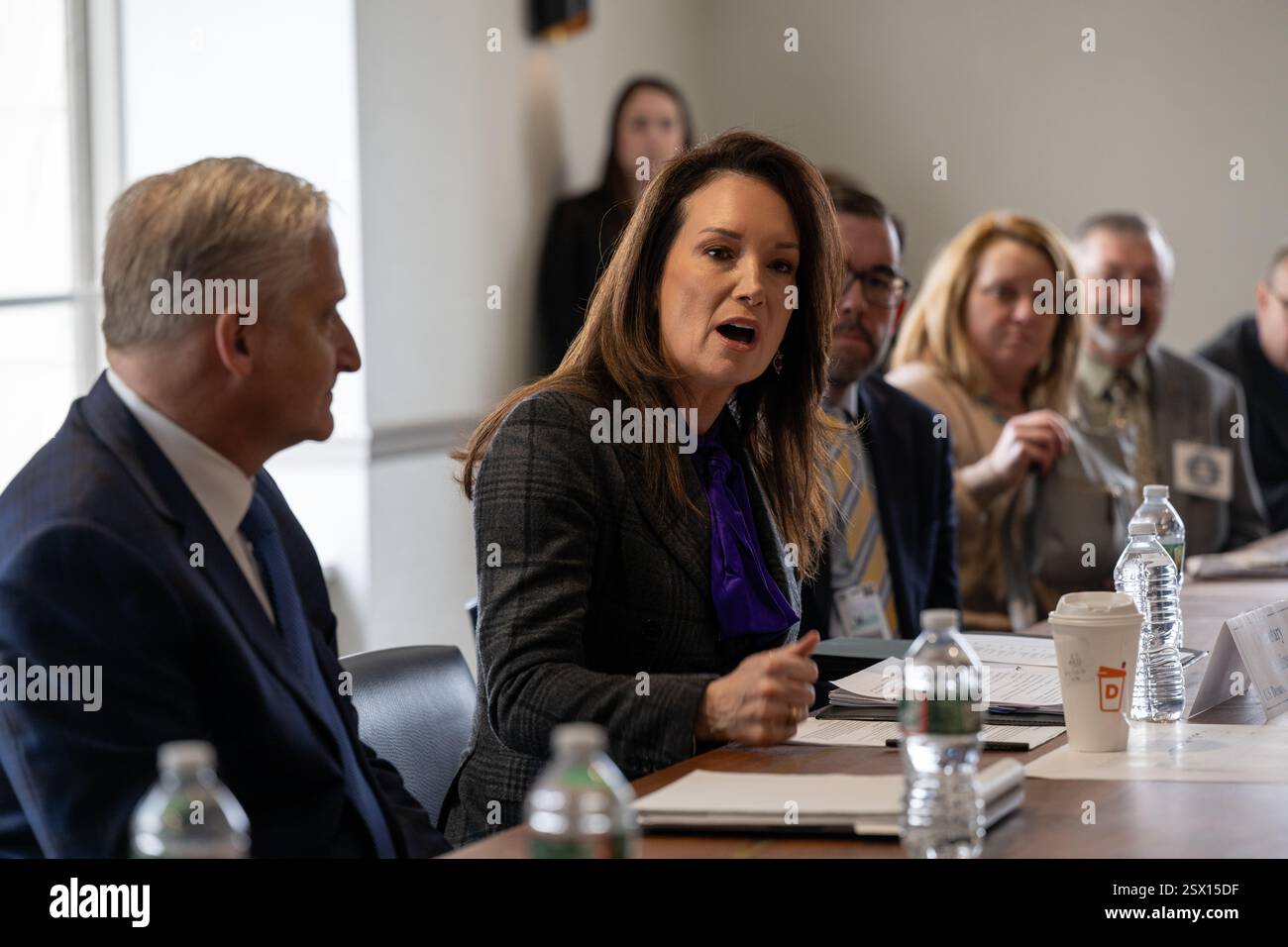 Der US-Landwirtschaftsminister Brooke Rollins trifft sich am 20 ...