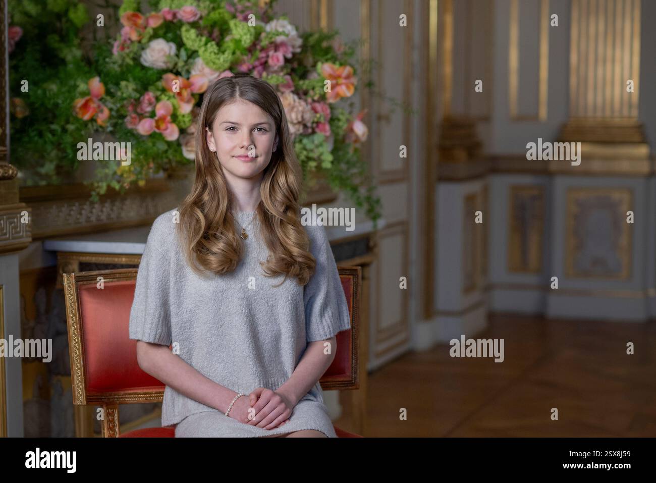 Stockholm, Schweden. Februar 2025. Prinzessin Estelle fotografierte im ...