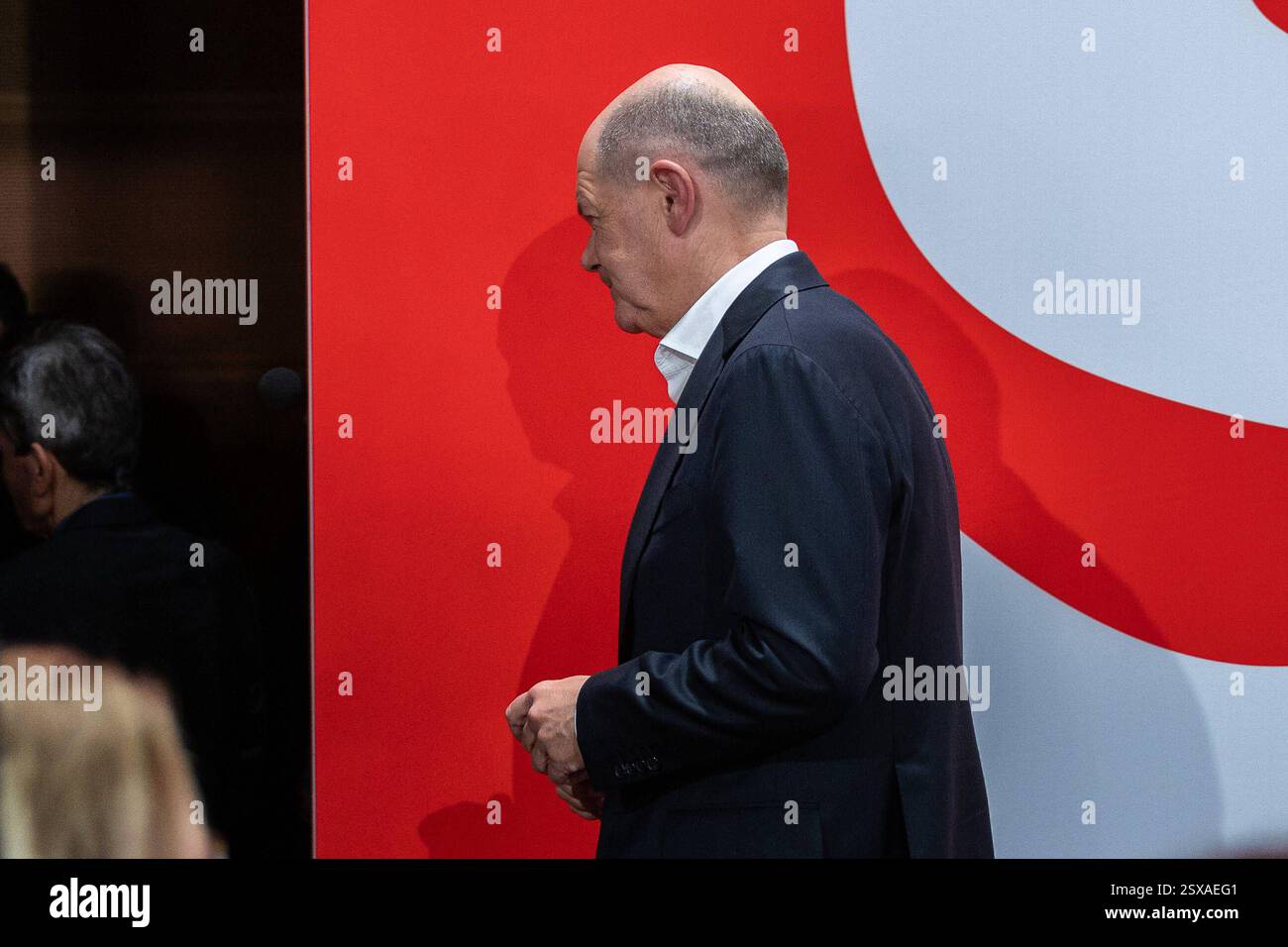 Bundestagswahl 2025 - SPD am 23.02.2025 im Willy-Brandt-Haus in Berlin ...