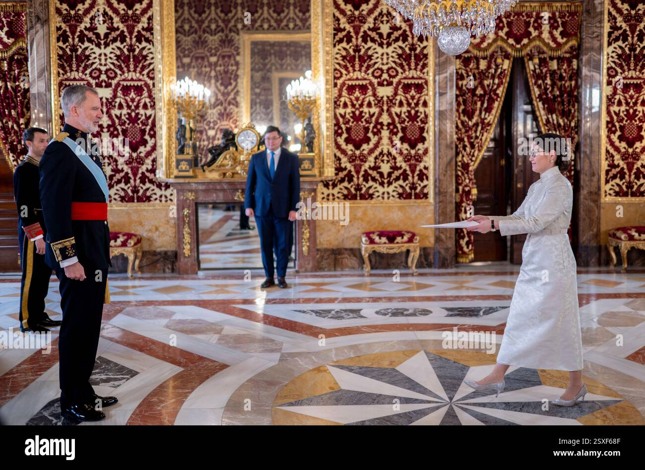 King Felipe VI receives the Credential Letter from the Ambassador of ...