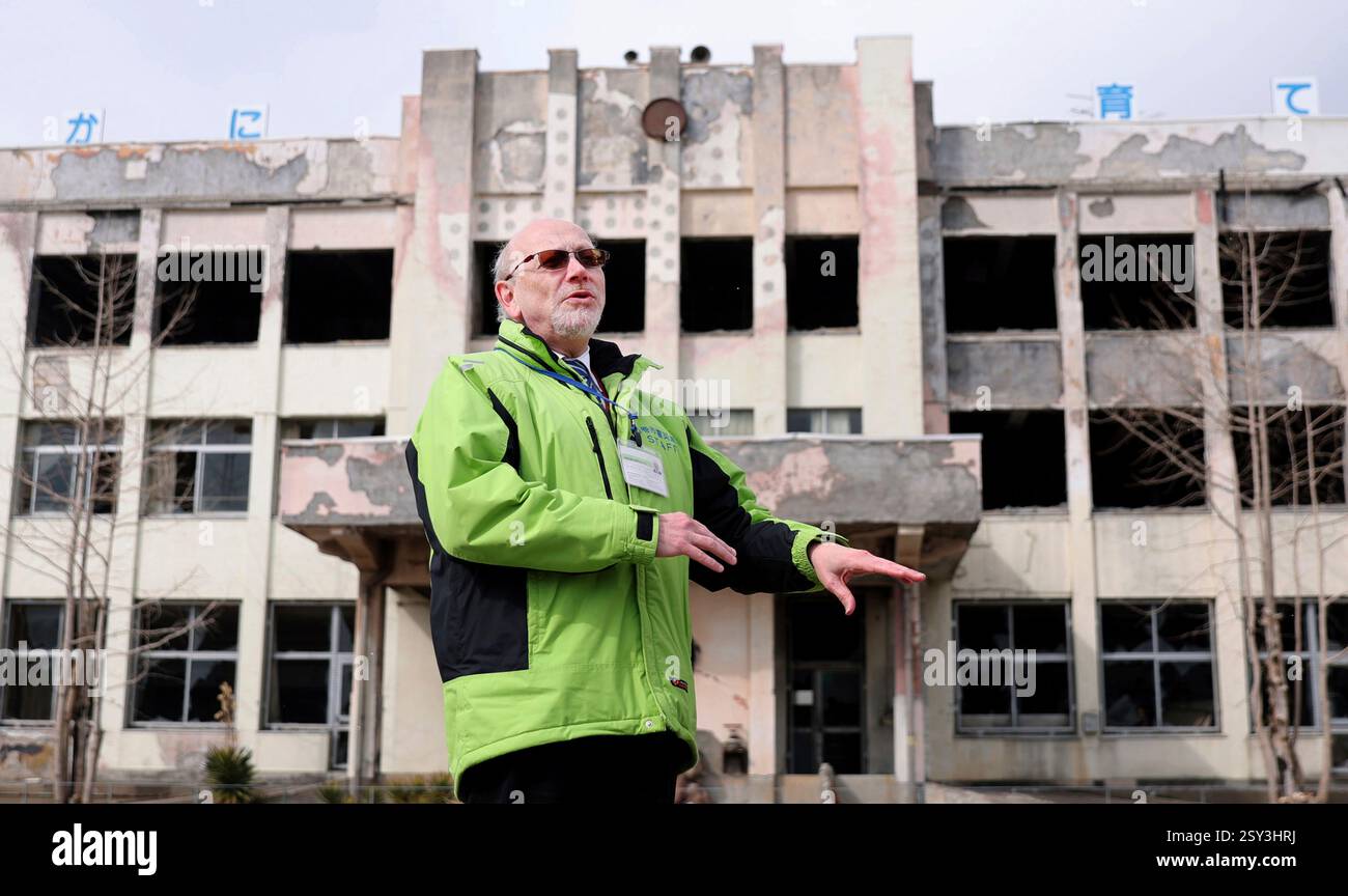 British Richard Halberstadt, Director of Ishinomaki City Kadonowaki ...