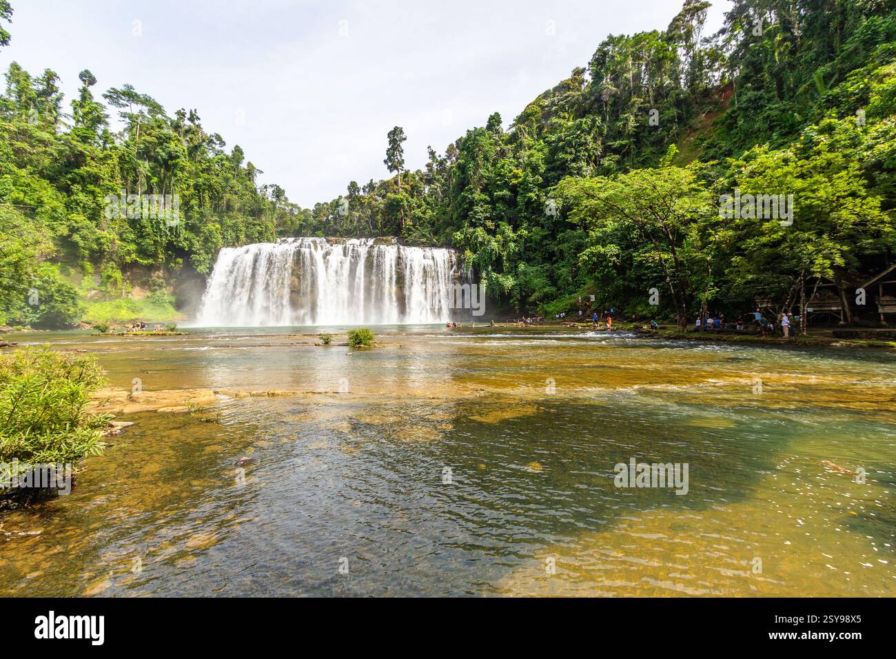 Die Tinuy-an Falls in Bislig, Surigao del Sur, Mindanao, Philippinen ...