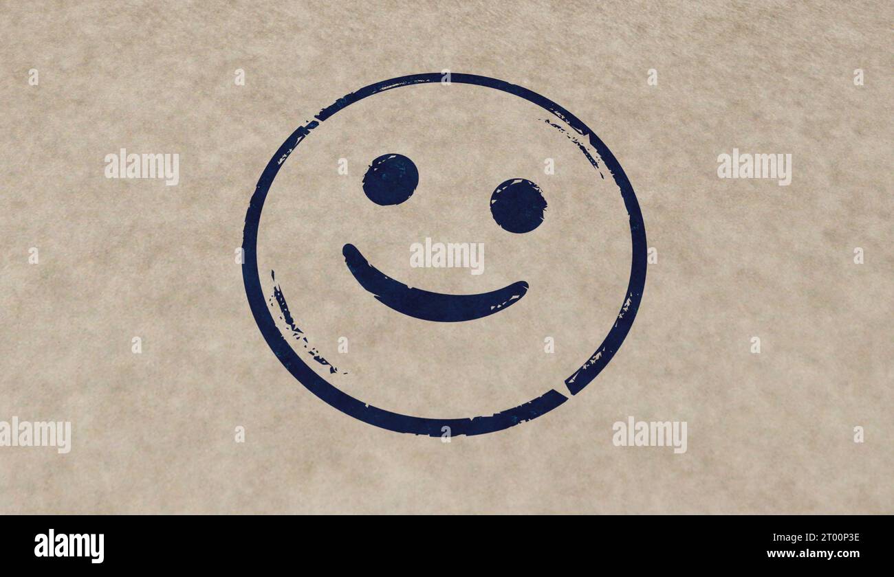 Smiley Emoticon Symbol Symbol stempelt Symbole in wenigen Farbversionen ...