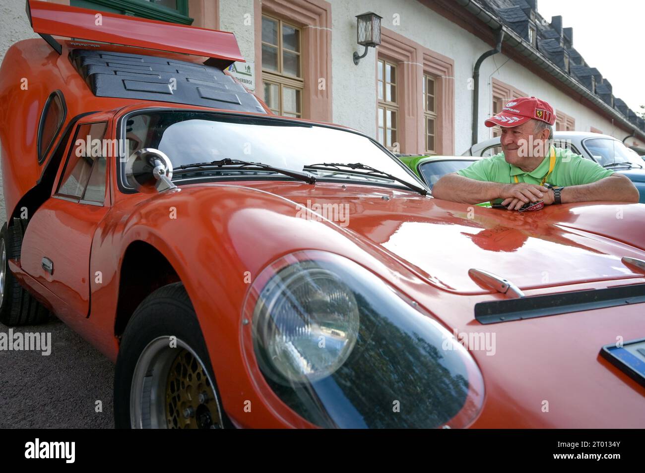 Augustusburg, Deutschland. Oktober 2023. Frank stark mit seiner Melkus ...