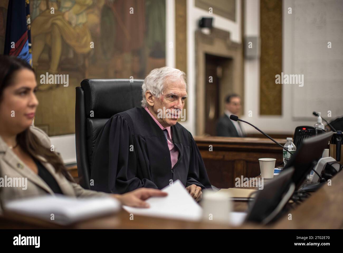 Judge Arthur Engoron presides over former President Donald Trump's ...