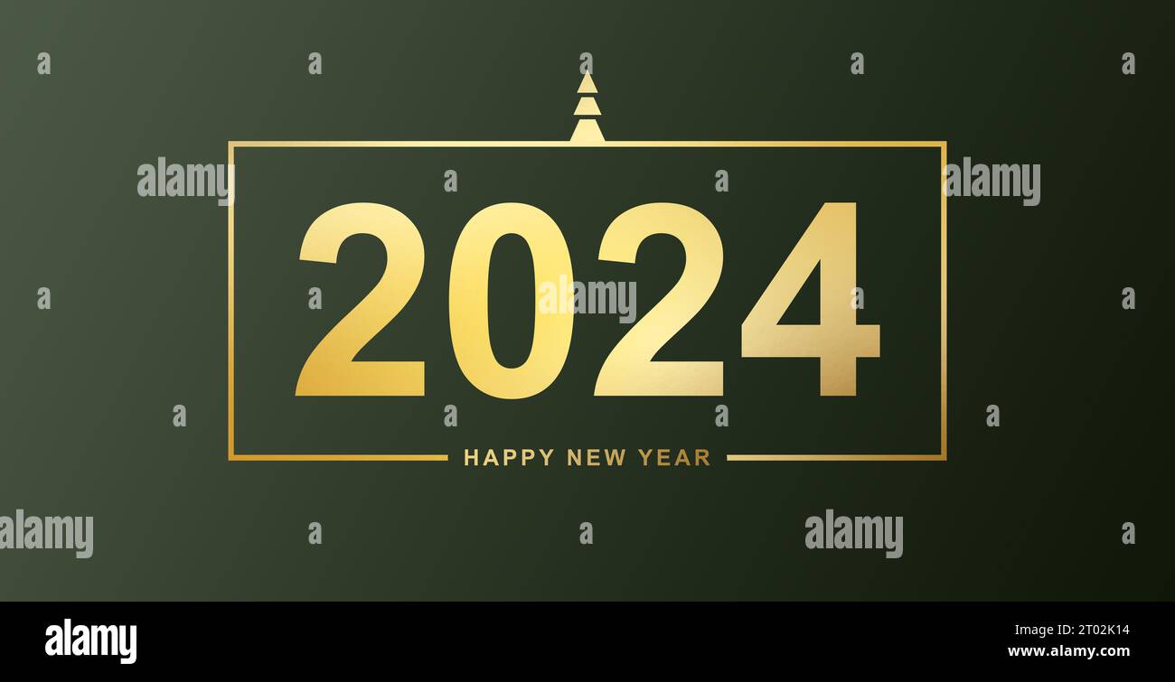 2024 Happy New Year Zahl, Gold Luxus Design für Gruß, Premium 2024 ... 2024 Happy New Year Zahl, Gold Luxus Design für Gruß, Premium 2024 ...