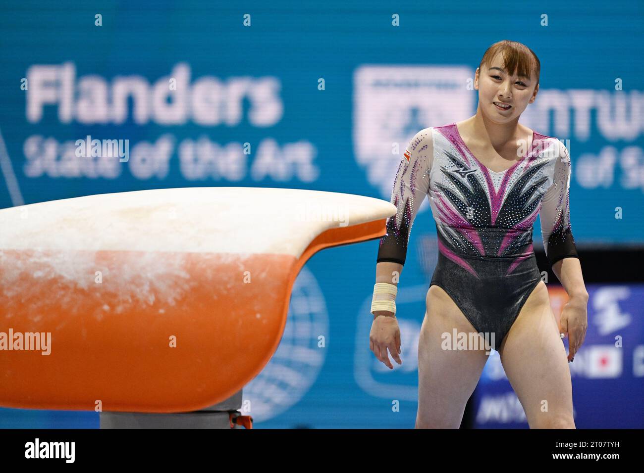Antwerpen, Belgien. Oktober 2023. Shoko Miyata (JPN), 4. Oktober 2023 - Kunstturnen ...