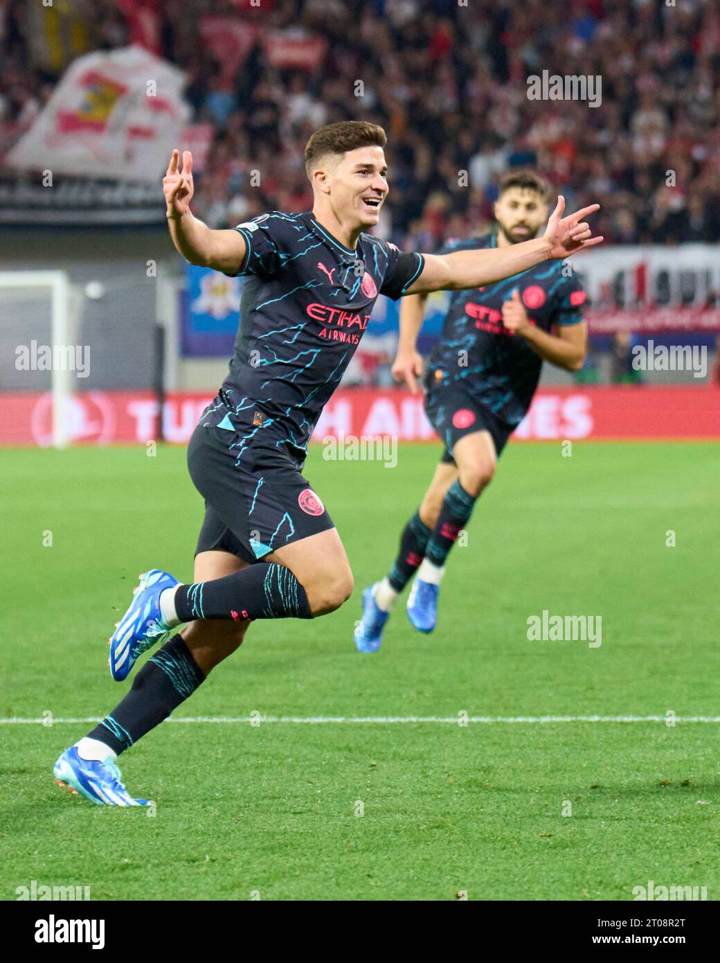 Julian Alvarez, MANCITY 19, feiert 1-2 sein Tor, Happy, lagh, Celebration, im Gruppenspiel G RB ...