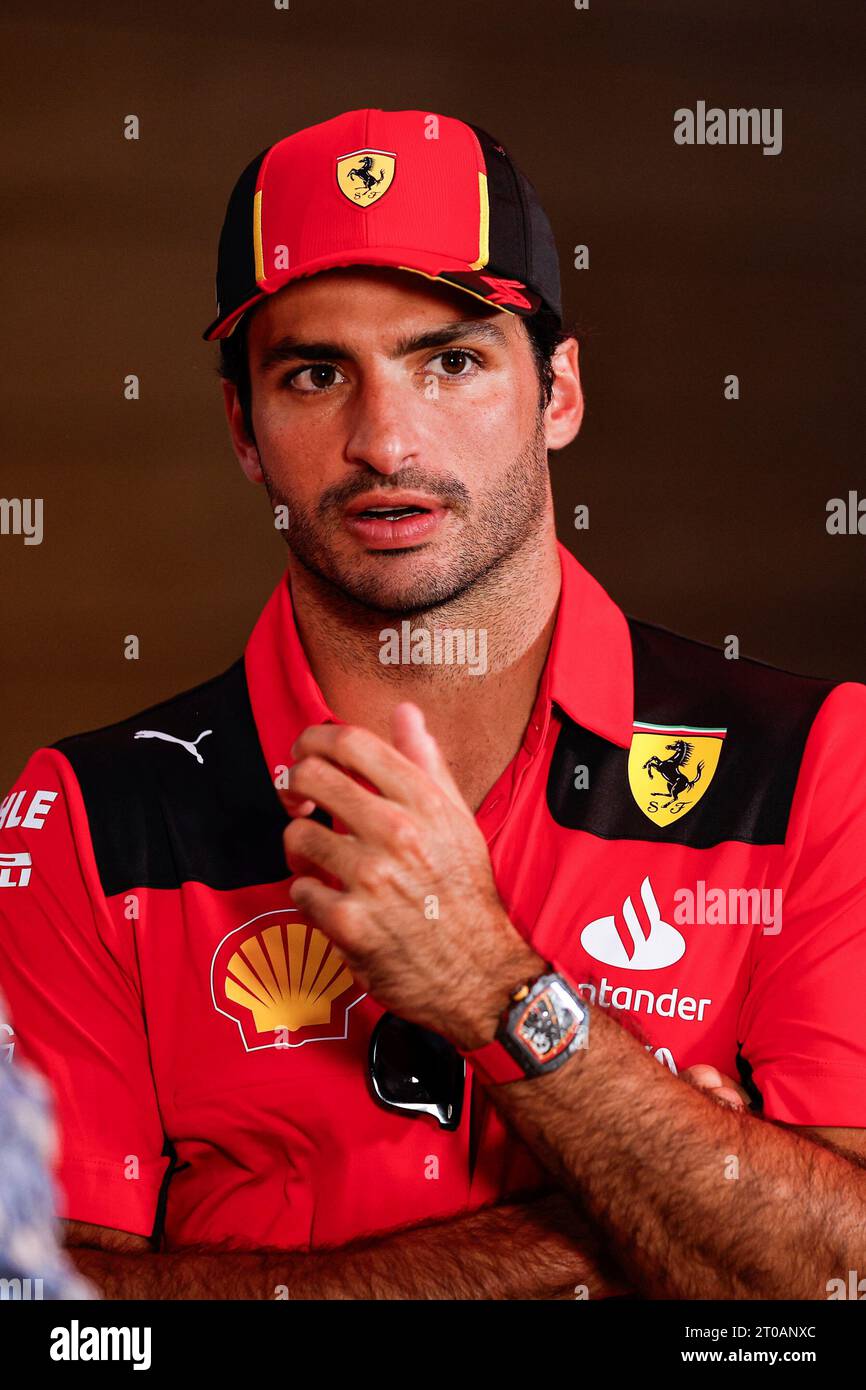 Doha, Katar. Oktober 2023. #55 Carlos Sainz (ESP, Scuderia Ferrari), F1 ...
